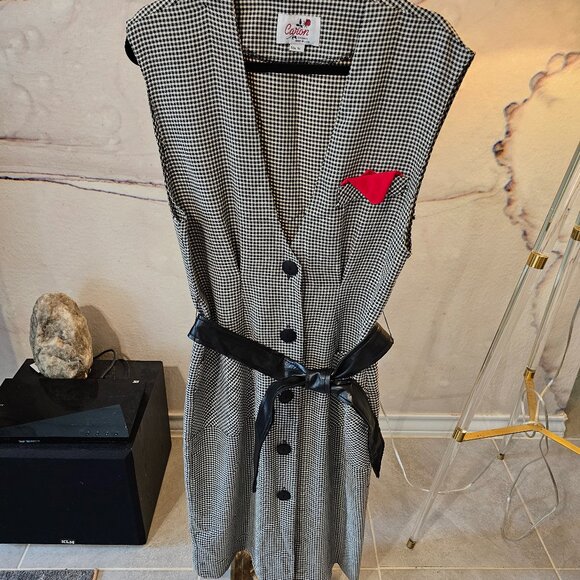 Caron | Dresses | Vintage Caron Black And White Dress | Poshmark